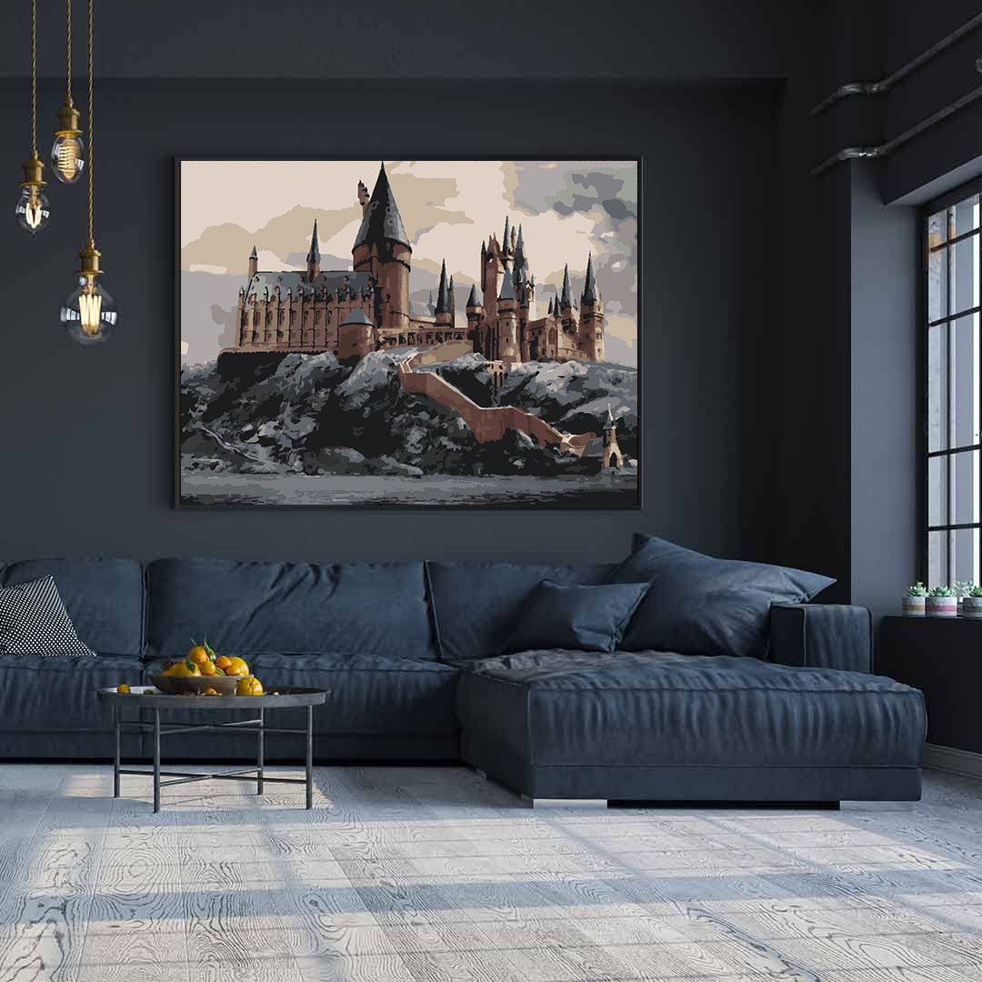 Painting by numbers Hogwarts 3483 festés szám szerint, pamutvászon fa ...