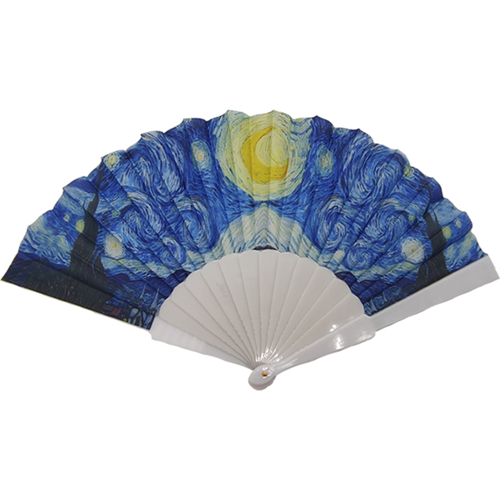 Evantai pliabil, plastic, Pictura celebra, Noaptea instelata, Van Gogh ...