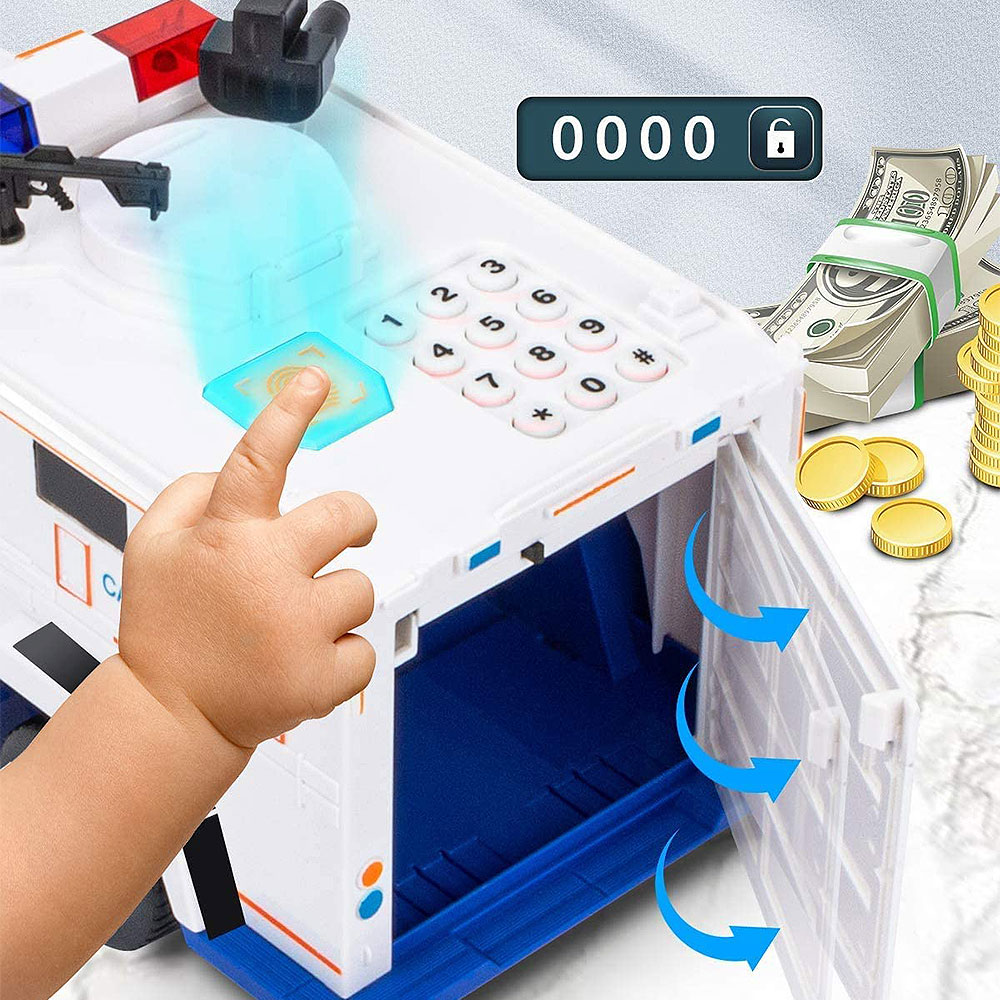 Pusculita SIKS Tip Masina Blindata, Cod Pin, Sunete si Lumina ...