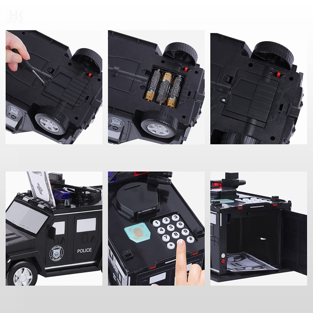 Pusculita SIKS Tip Masina Blindata, Cod Pin, Sunete si Lumina ...