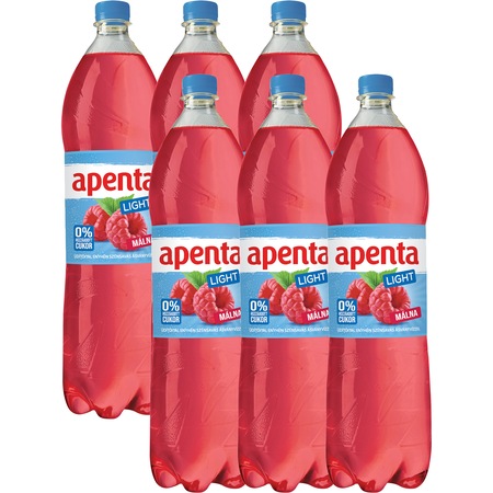 Apenta Light szénsavas üdítőital Málna, 6x1.5l - eMAG.hu