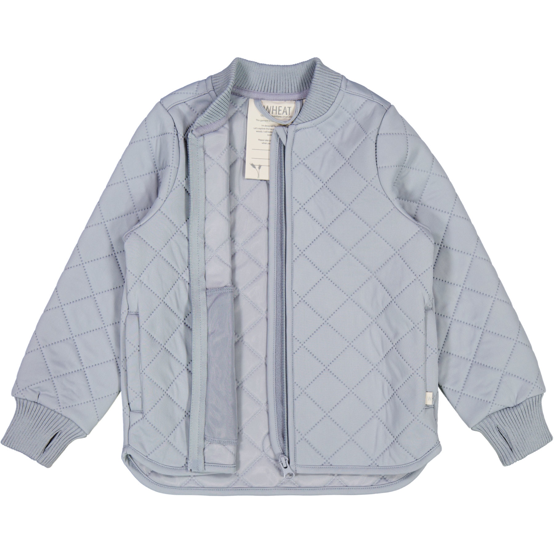 Jacheta termica pentru copii, Wheat, Poliester, Gri, 98 cm - eMAG.ro