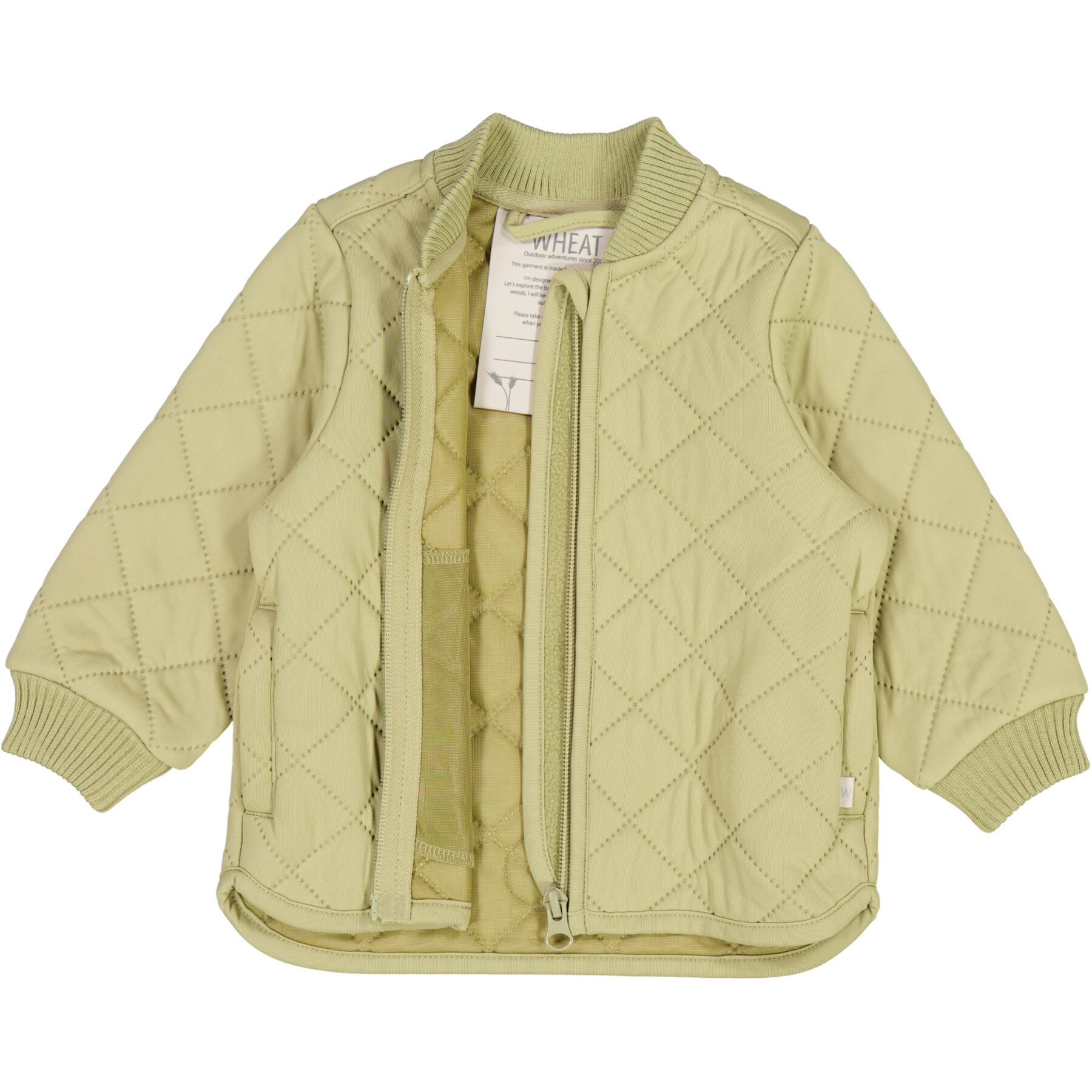 Jacheta termica pentru copii, Wheat, Poliester, Verde, 86 cm - eMAG.ro