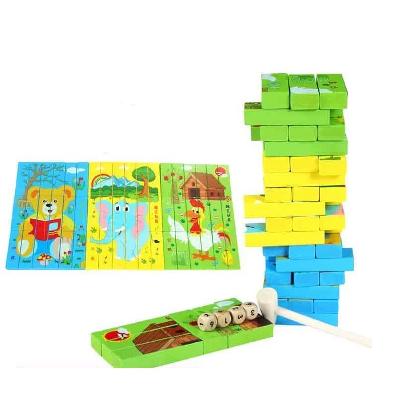 Joc Interactiv Multifunctional pentru copii ce contine joc jenga ...