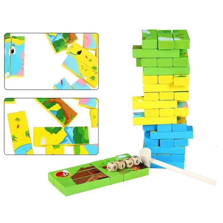 Joc Interactiv Multifunctional pentru copii ce contine joc jenga ...
