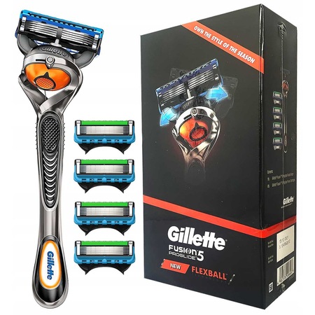 Aparat de ras ProGlide, Gilette Fusion, 5 lame, Negru - eMAG.ro