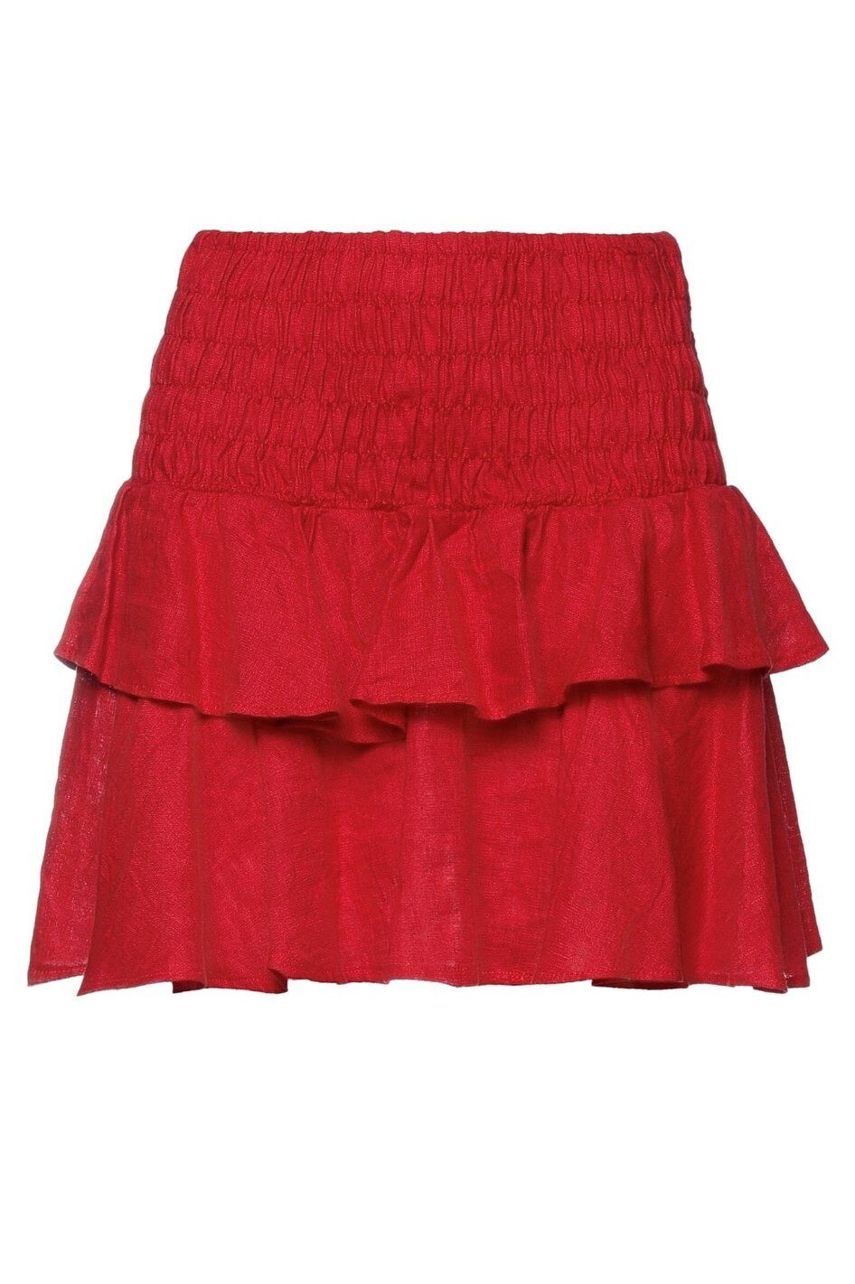 Fusta Souvenir, mini, volane, rosie S - eMAG.ro