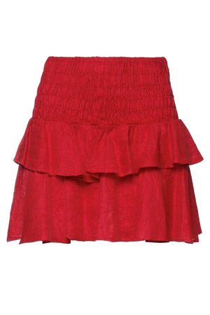 Fusta Souvenir, mini, volane, rosie S - eMAG.ro