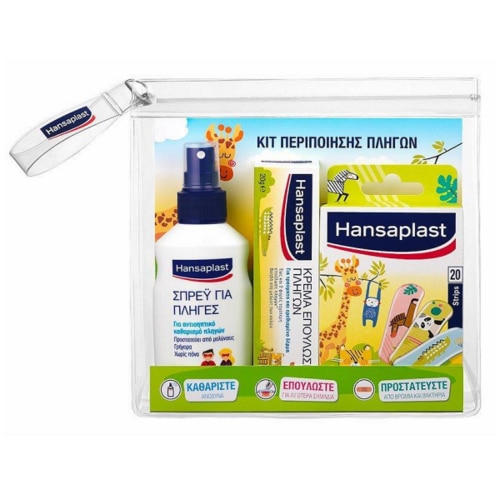Set spray/creme, Hansaplast, Ingrijire rani copii, 100 ml/20 g - eMAG.ro