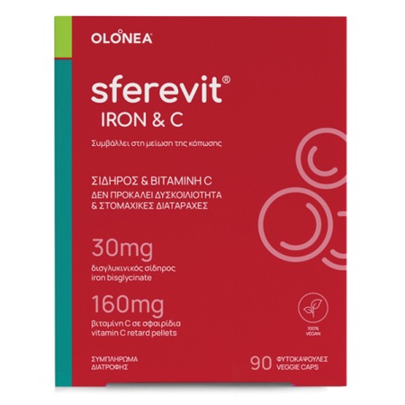 Supliment alimentar, Olonea, Sferevit Fier & Vitamina C, 90 capsule ...