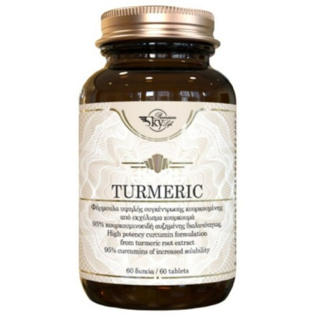 Supliment alimentar Turmeric, Sky Premium Life, 1400mg, 60 tablete ...