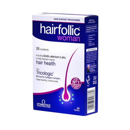 Supliment alimentar pentru par, VitaBiotics, Hairfolic, 60 tablete ...