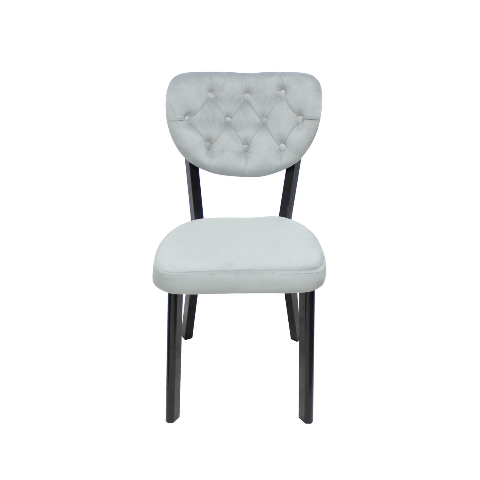 Set masa rotunda Aris Negru Marmorat cu 4 scaune Olymp, cadru din metal ...
