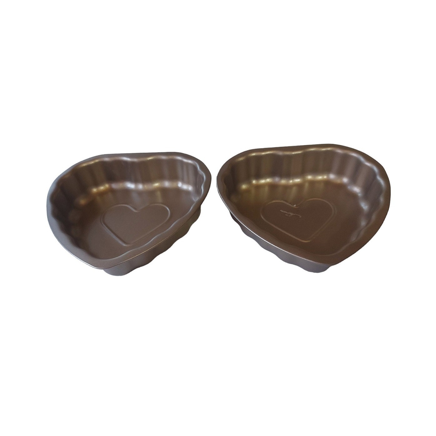 Forma pentru Tarte, Set 2 forme, Inima, Maro, 10 cm, 403COF - eMAG.ro