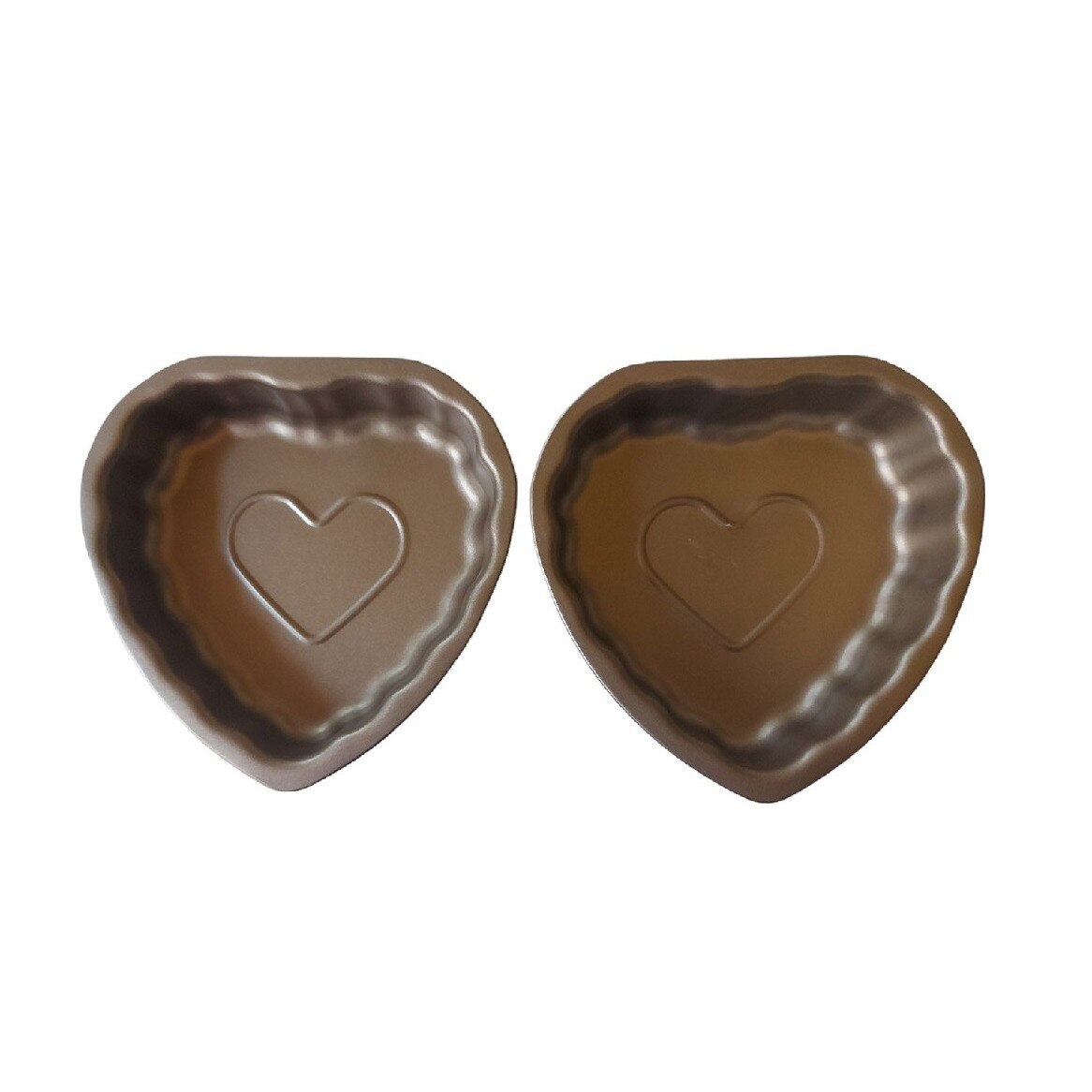 Forma pentru Tarte, Set 2 forme, Inima, Maro, 10 cm, 403COF - eMAG.ro
