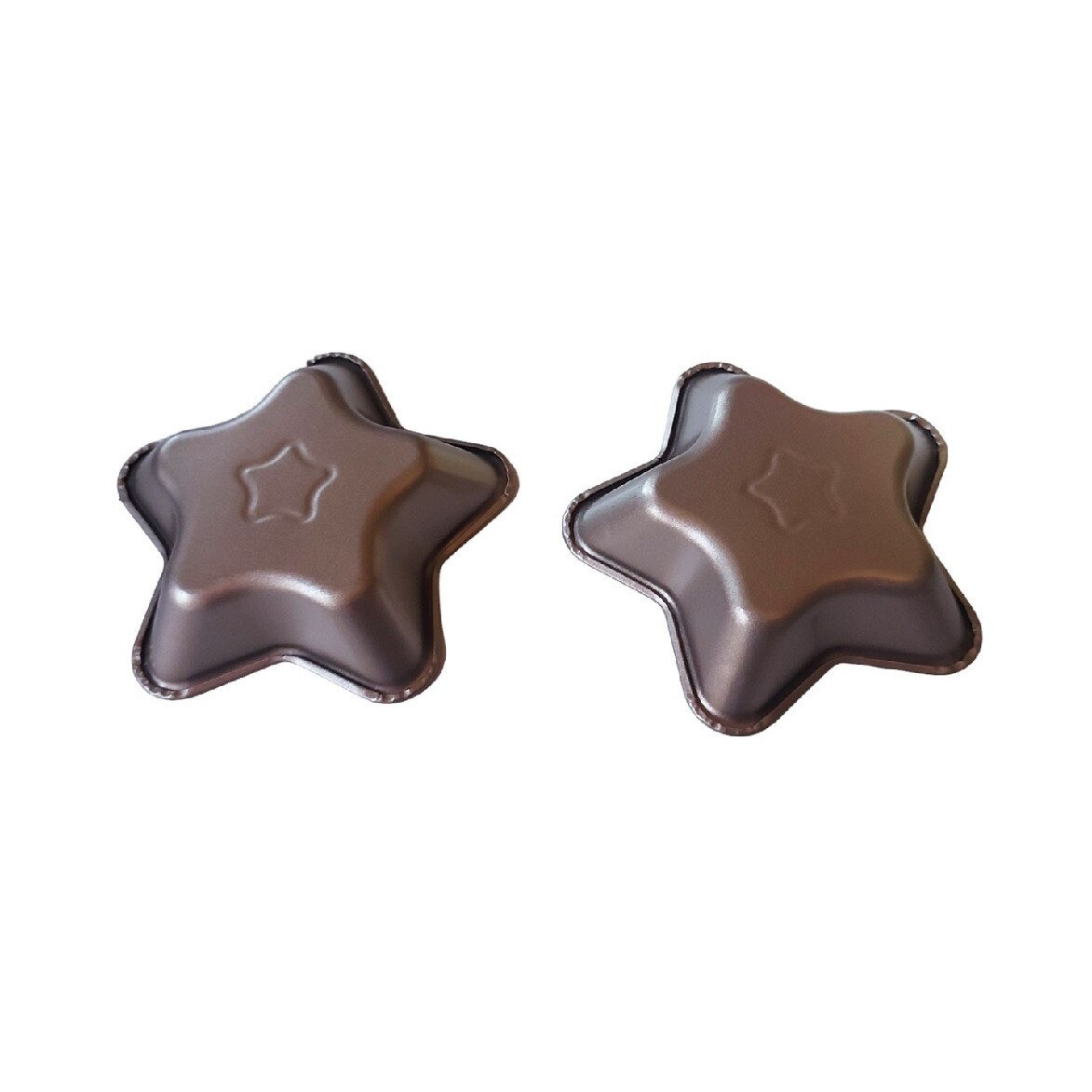 Forma pentru Tarte, Set 2 forme, Stea, Maro, 10 cm, 405COF - eMAG.ro