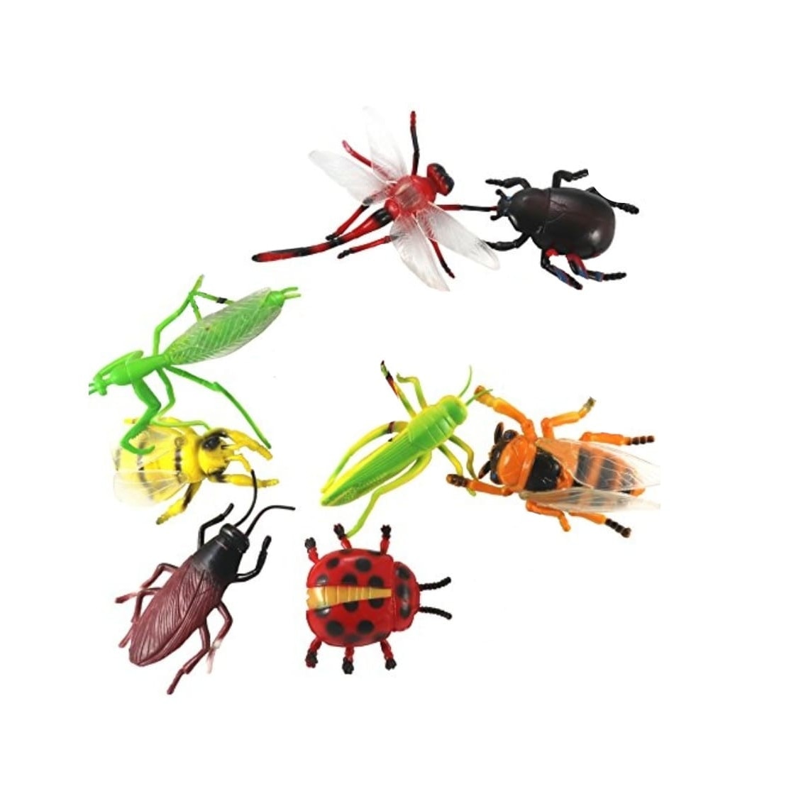 Set 8 Figurine, Insecte mari, multicolor, 8 cm - 10 cm - eMAG.ro