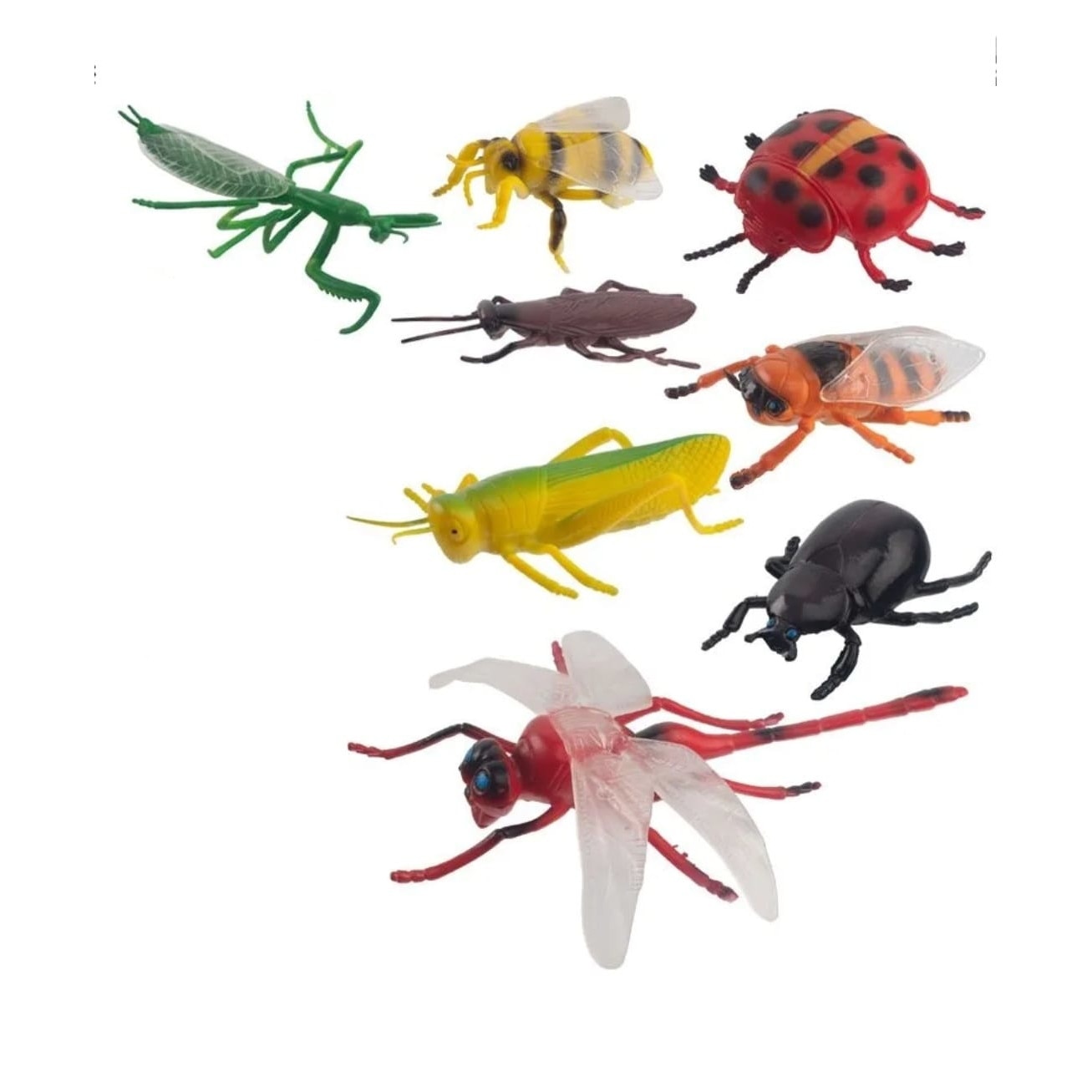 Set 8 Figurine, Insecte mari, multicolor, 8 cm - 10 cm - eMAG.ro