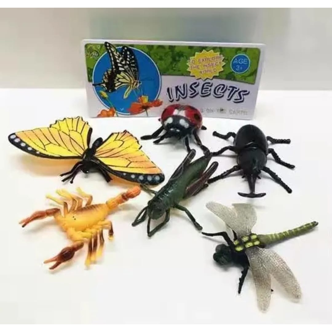 Set 6 Insecte mari, multicolor, 7 cm - 20 cm - eMAG.ro
