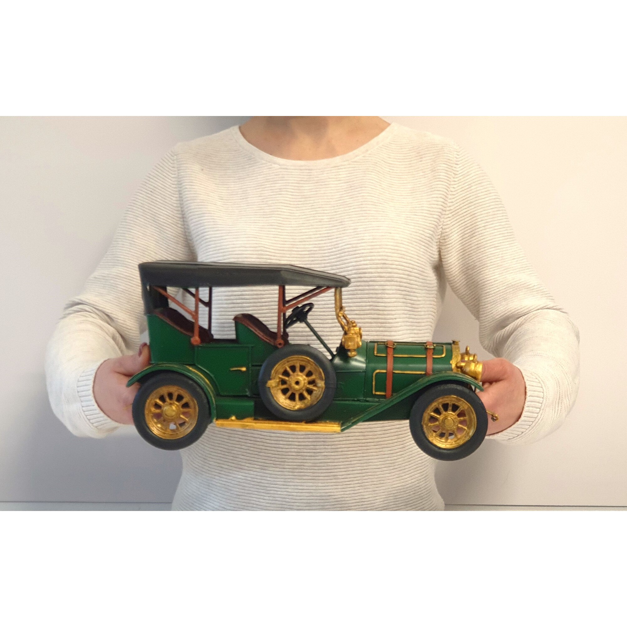 Macheta auto decorativa, vintage, metal, 33x14x17 cm - eMAG.ro