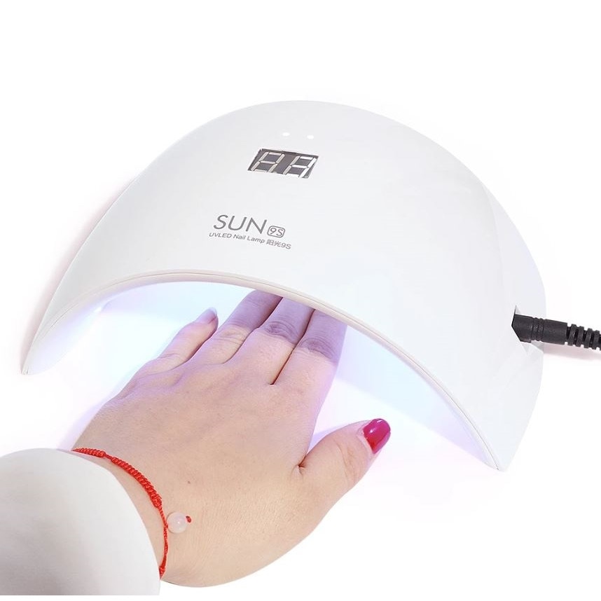 Комбинирана лампа за маникюр и педикюр SUN9, Бял, UV LED, 24W, 15 диода ...