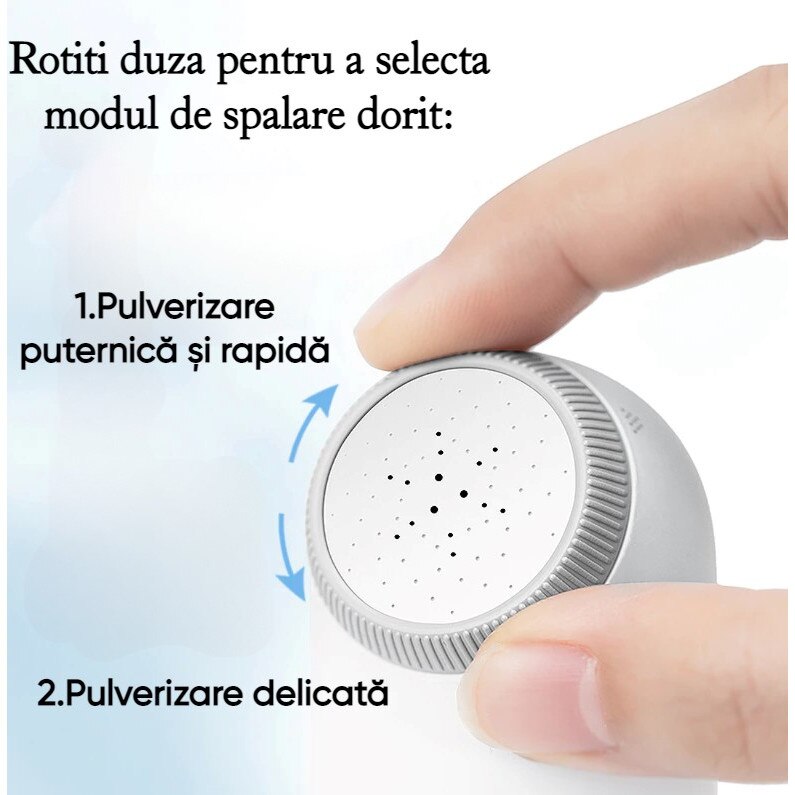 Kit Bideu Portabil Electric si Sticla, Presiune ajustabila, Reducerea ...