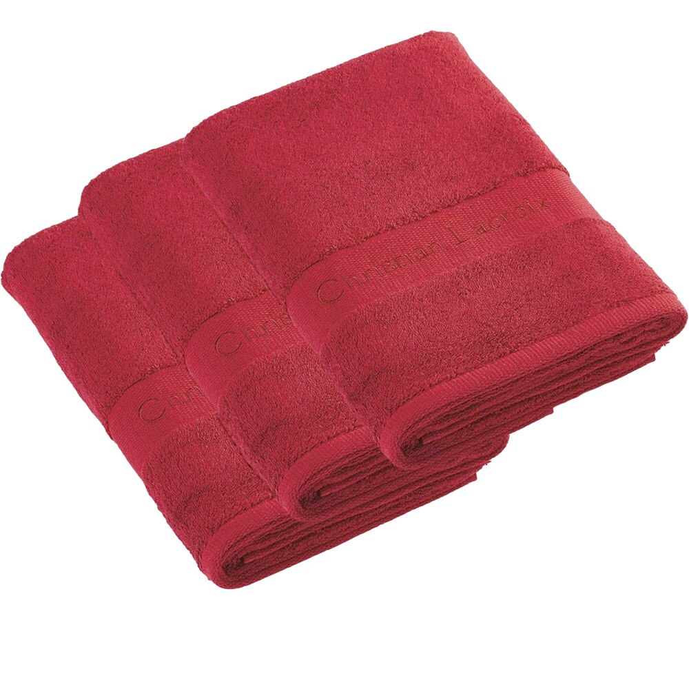 Set 3 prosoape baie Christian Lacroix, 100% bumbac, 570 g/mp, 70 x 140 ...