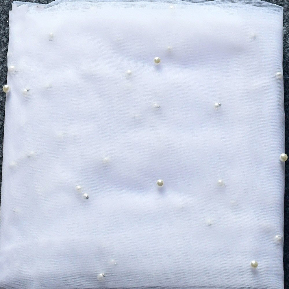 Voal mireasa, Vaxiuja, Cu pieptane, 100cm, Tul, Alb - eMAG.ro