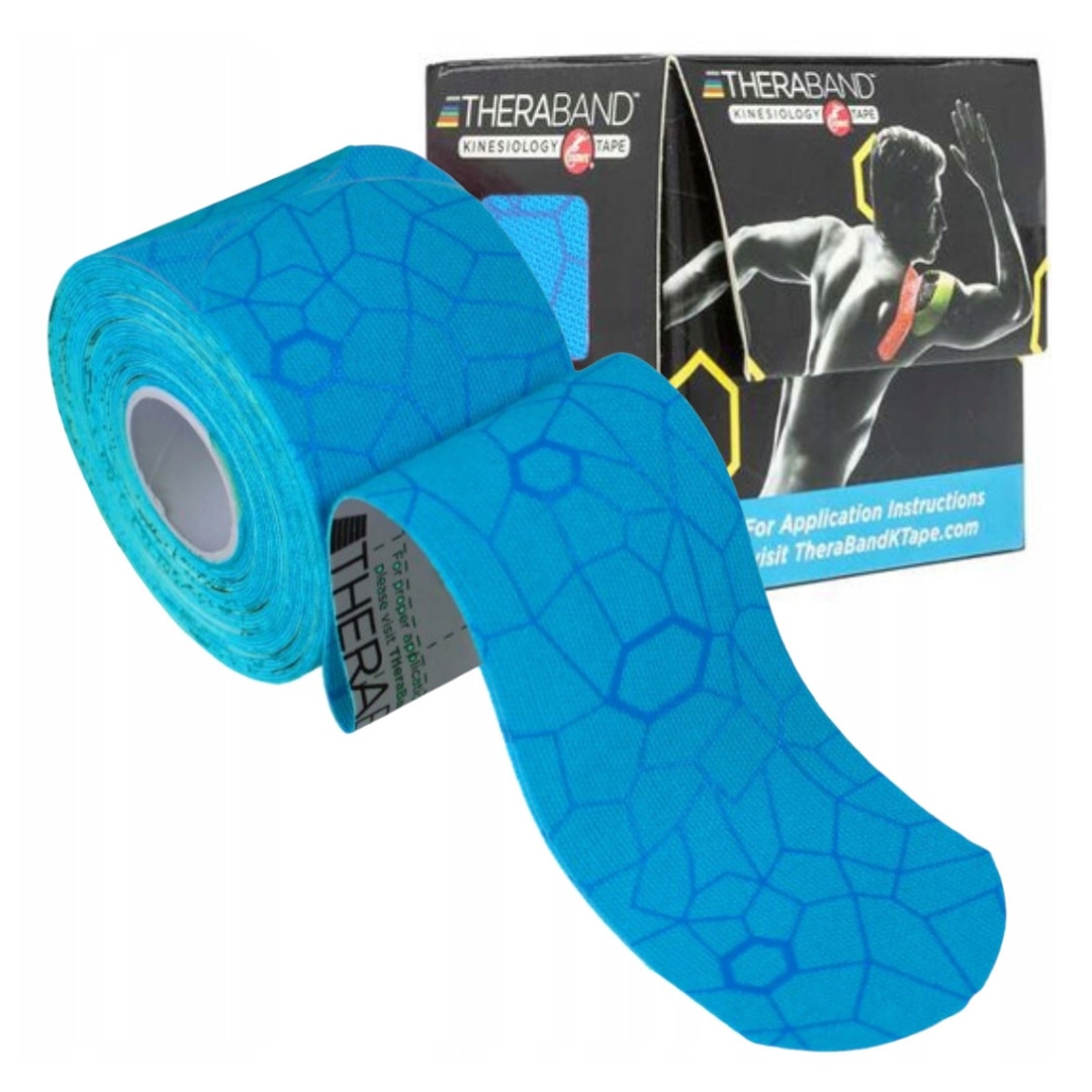 Banda de fizioterapie, Thera-Band, 5 cm x 5 m, Albastru - eMAG.ro