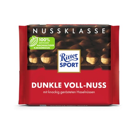 Pachet 5 x Ciocolata neagra cu alune intregi, Ritter Sport, 100 g - eMAG.ro