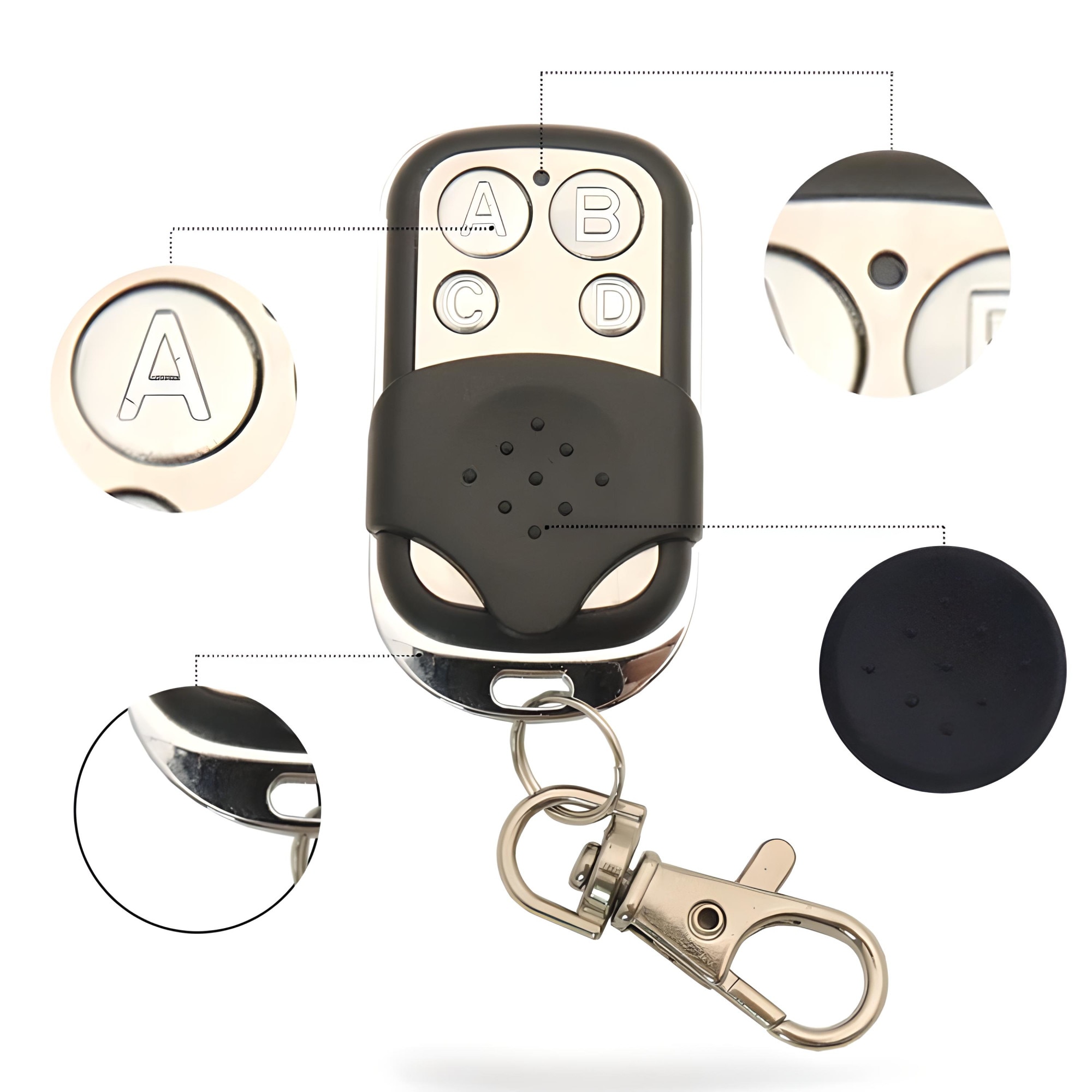 Telecomanda universala cu memorie pentru poarta electrica, garaj si ...