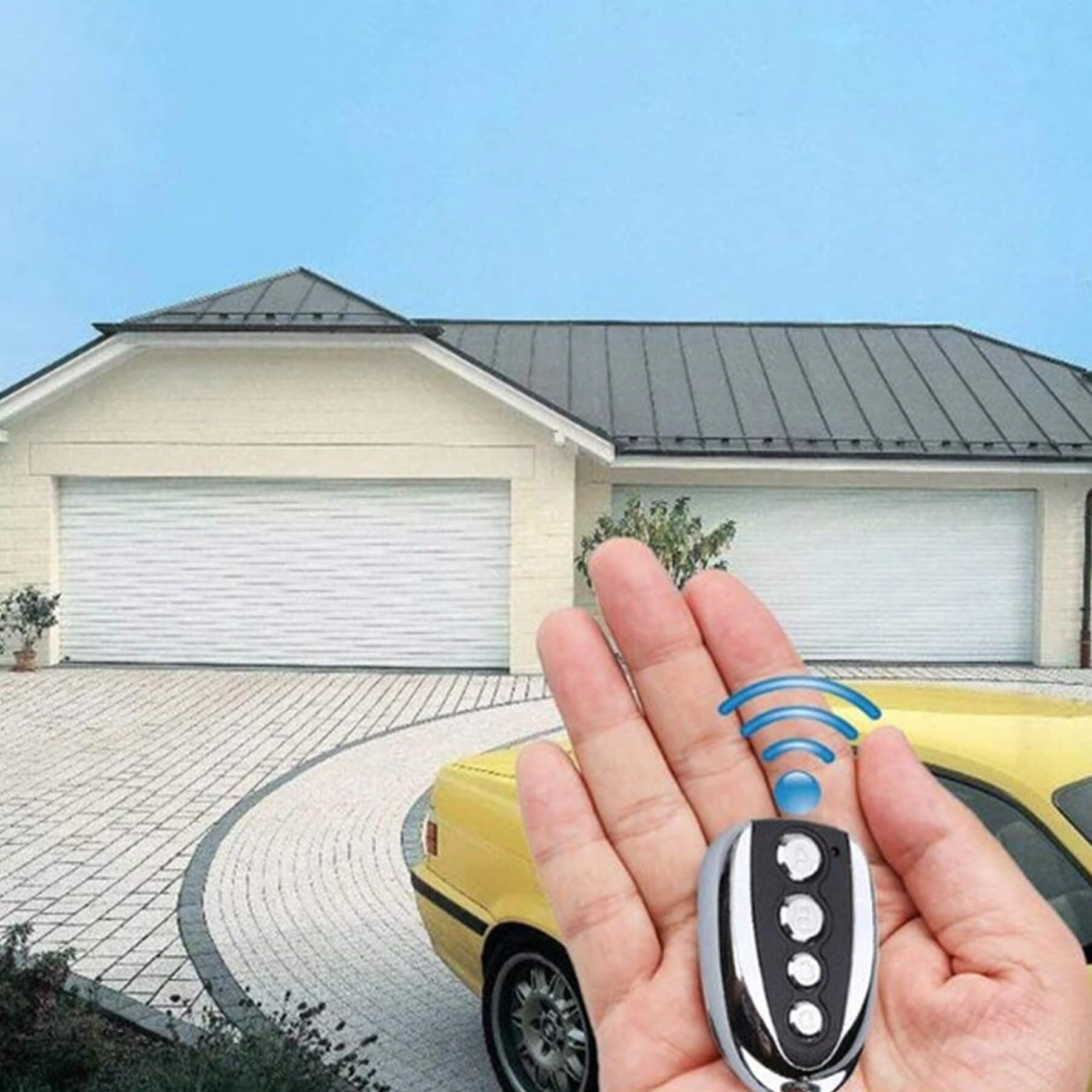 Telecomanda universala cu memorie pentru poarta electrica, garaj si ...