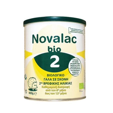 Lapte praf Bio 2, Novalac, 400 gr, 6-12 luni - eMAG.ro