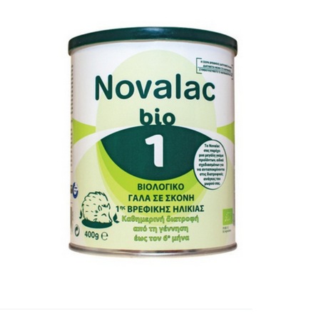 Lapte praf organic, Novalac Bio 1, 400 gr, 0-6 luni - eMAG.ro
