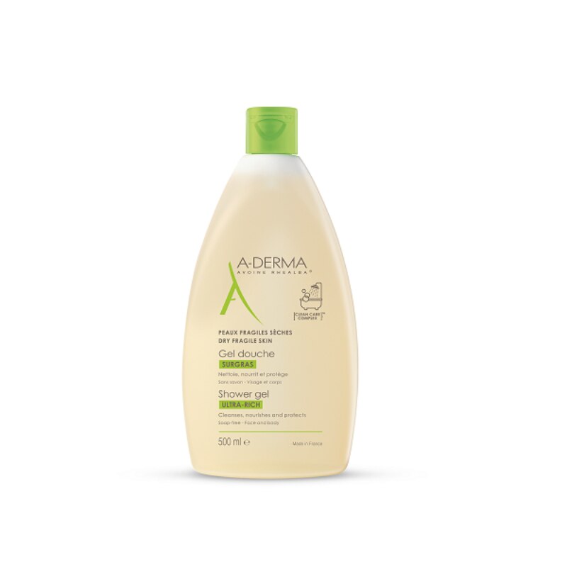 Gel de dus pentru piele uscata, A-Derma, 500 ml - eMAG.ro