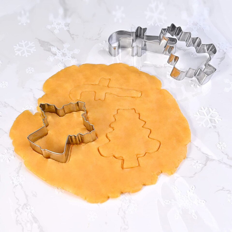 Set de 8 forme pentru prajituri Cieex, otel inoxidabil, argintiu - eMAG.ro