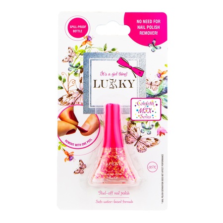 Oja pentru copii Lukky cu confetti, Gold-Pink, 16750 - eMAG.ro