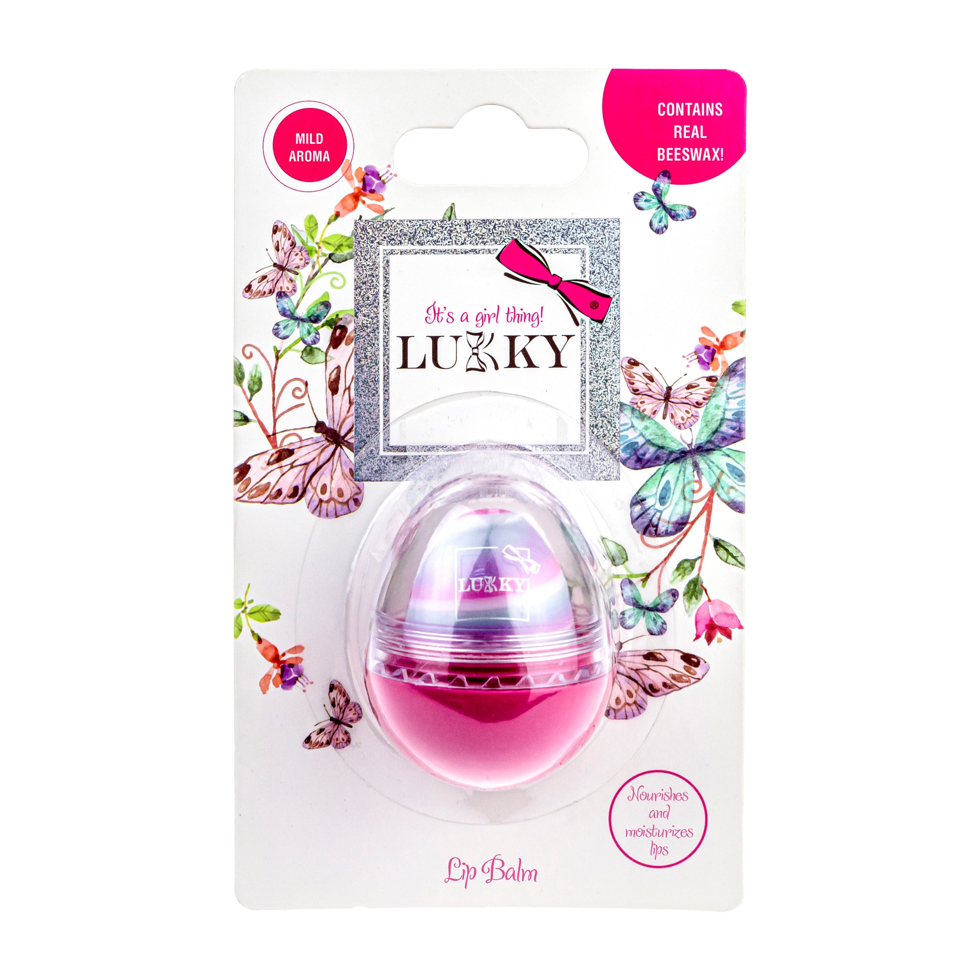 Balsam de buze pentru copii Lukky cu aroma de sorbet de zmeura, 1 bucata, 11936 - eMAG.ro