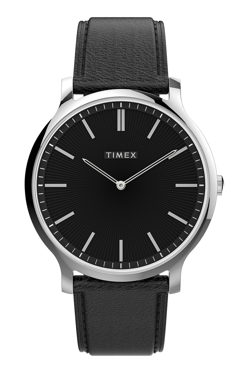 Timex, City Leather Strap Watch, 40 MM, Черен - eMAG.bg