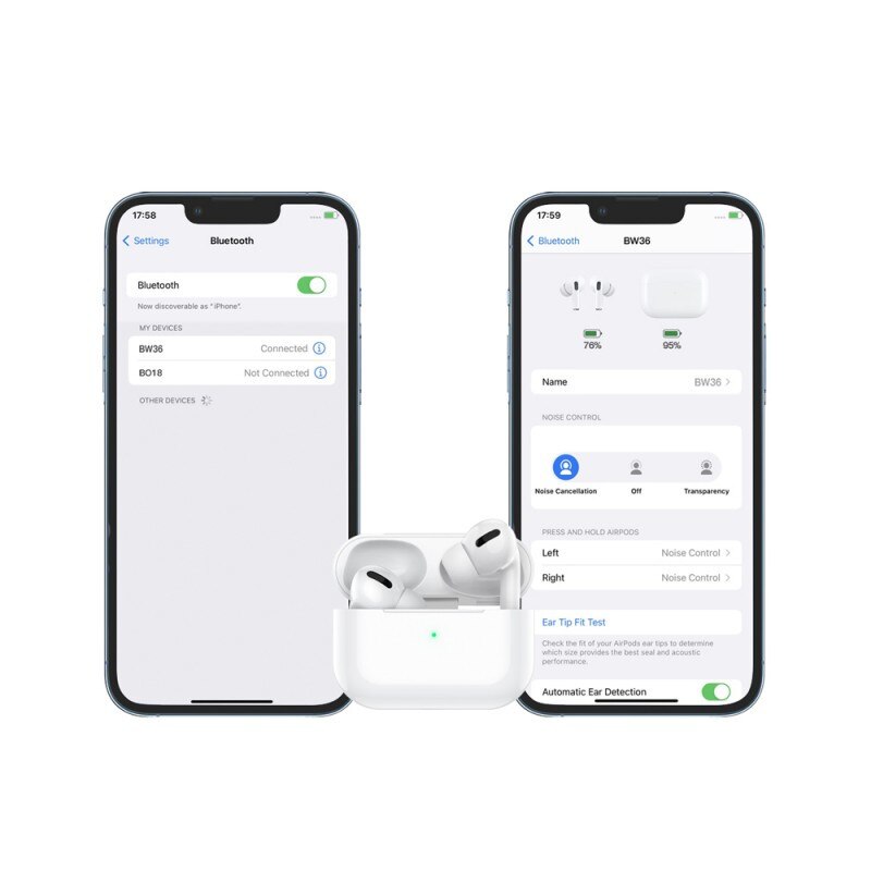 Casti Wireless Borofone, Bluetooth 5.3, TWS, Alb - BW36 - eMAG.ro