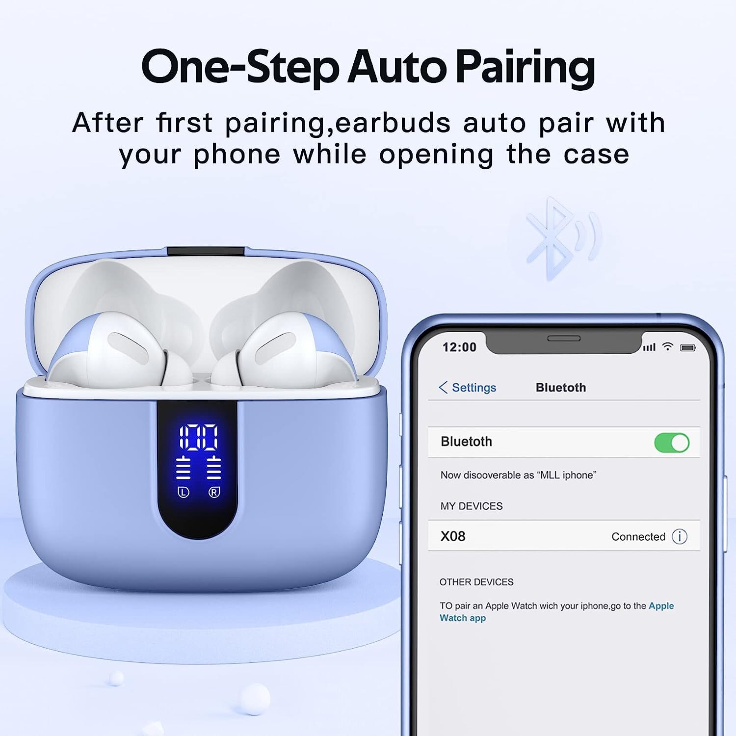 Casti True Wireless ViBE™ MOOD-X08 Active Noise Cancelling, Bluetooth 5 ...