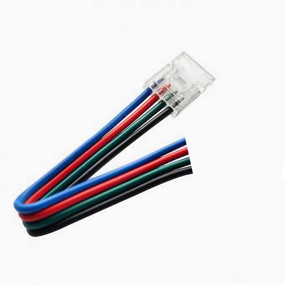 Conector Banda LED RGB, 4 pini, 10mm - eMAG.ro