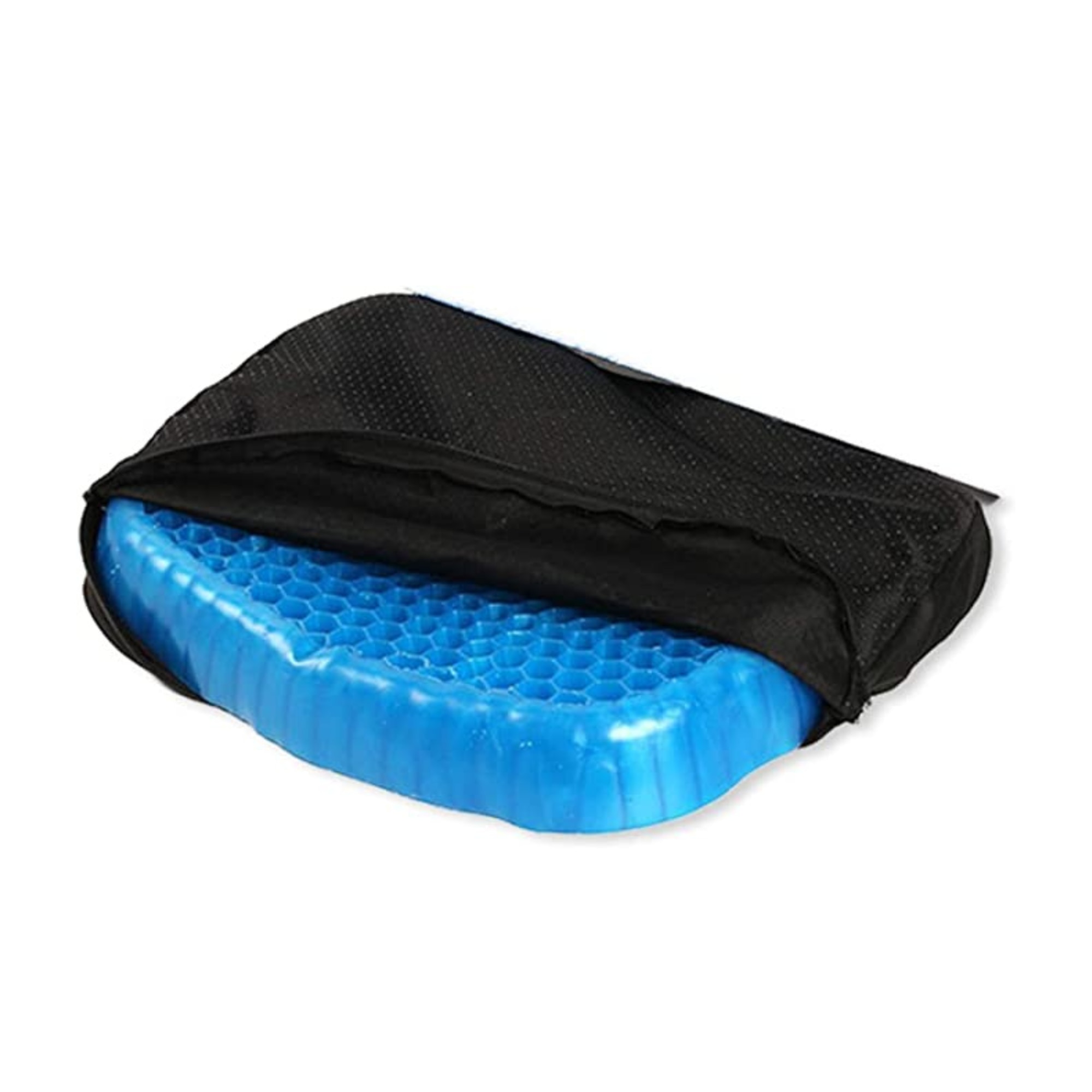 Perna anatomica din silicon pentru scaun cu husa neagra 38*30*3 - eMAG.ro