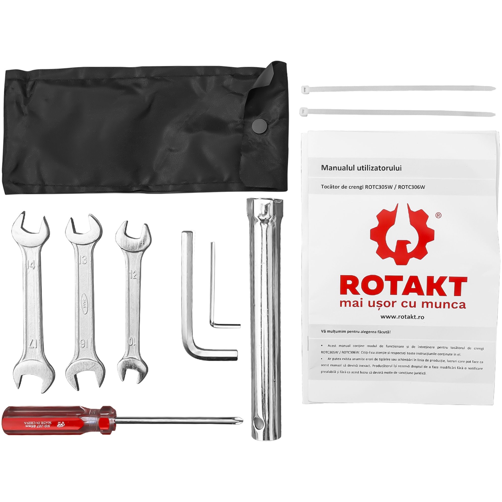 Rotakt ROTC306W дробилка за клони, двигател 13 к.с., бензин, максимален ...