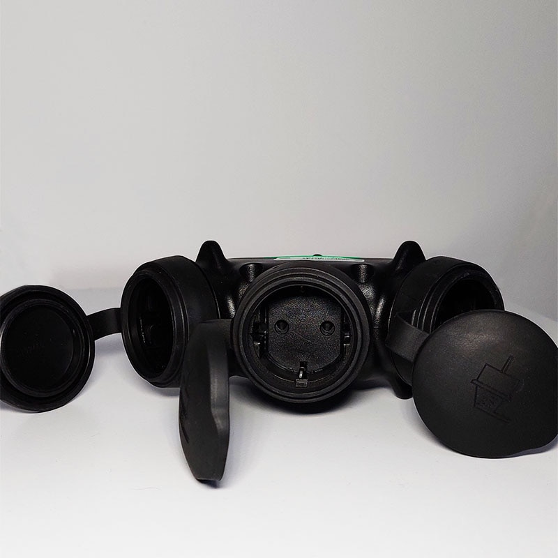 Priza Tripla Portabila Profi Cu Capac Si Protectie 16A IP44 Hi-Pro ...