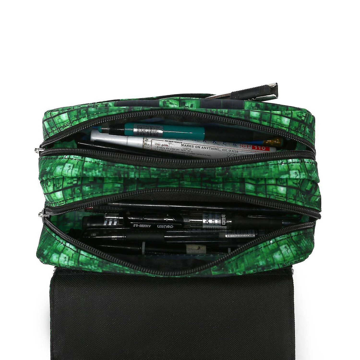 Penar neechipat Minecraft, 2 compartimente cu fermoar, Creeper, 21x10x7 ...