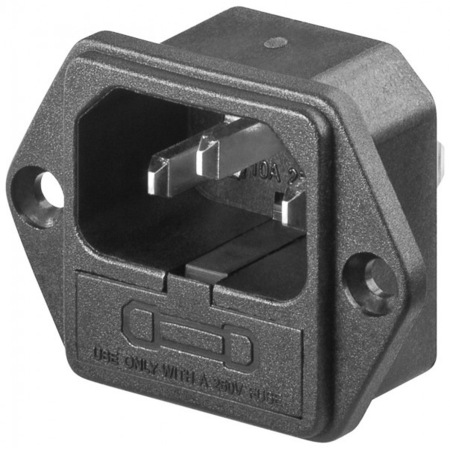 Conector AC montare pe panou 220V 6.3A cu siguranta - eMAG.ro