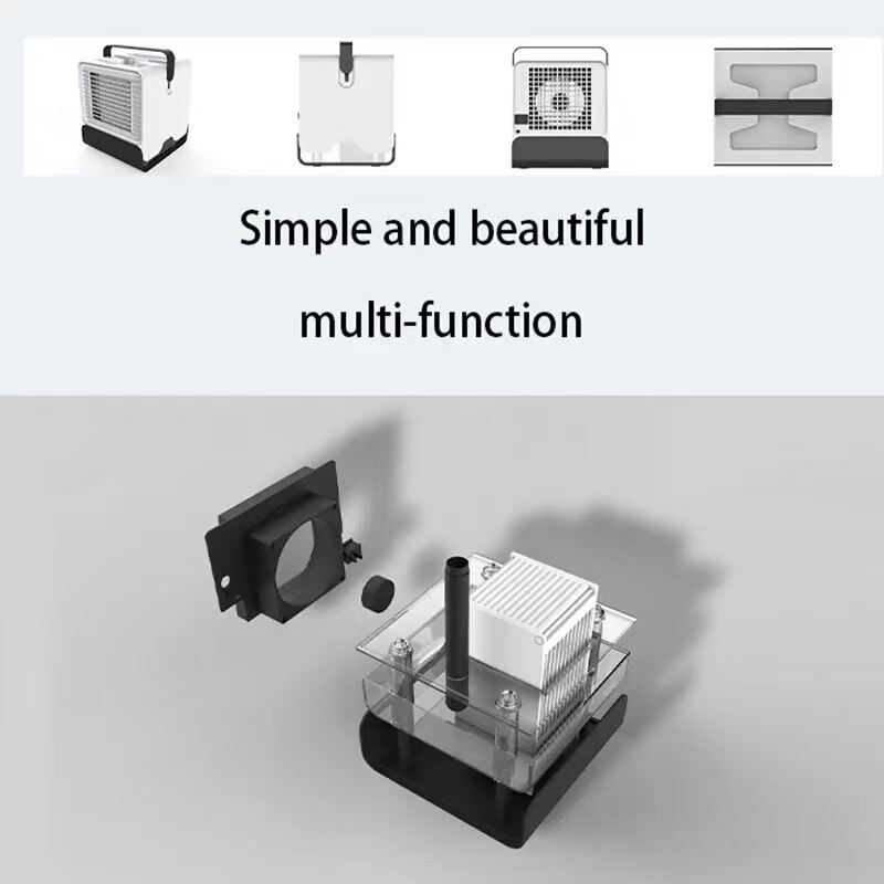 Mini racitor portabil de aer, Plastic, USB, Alb - eMAG.ro