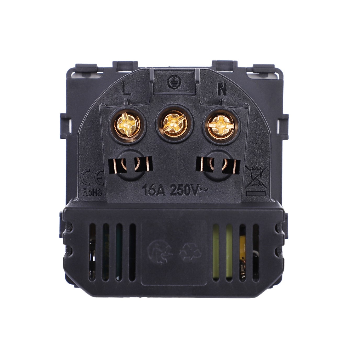 Conector, LUX-ON, 1xUSB-A, 1xUSB-C, modul fara cadru, gri - eMAG.ro