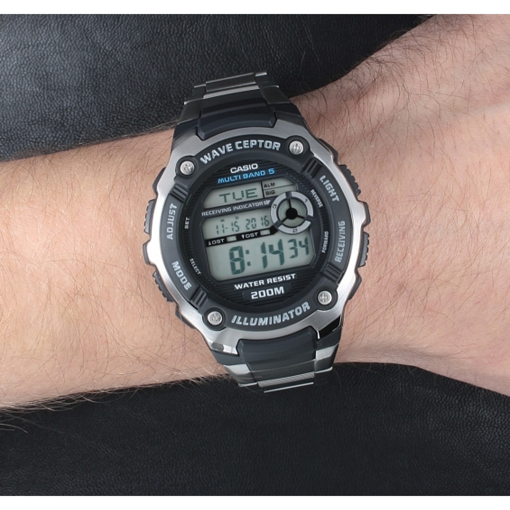 Мъжки часовник CASIO, WaveCeptor Radio Controlled, WV-200RD-1A - eMAG.bg